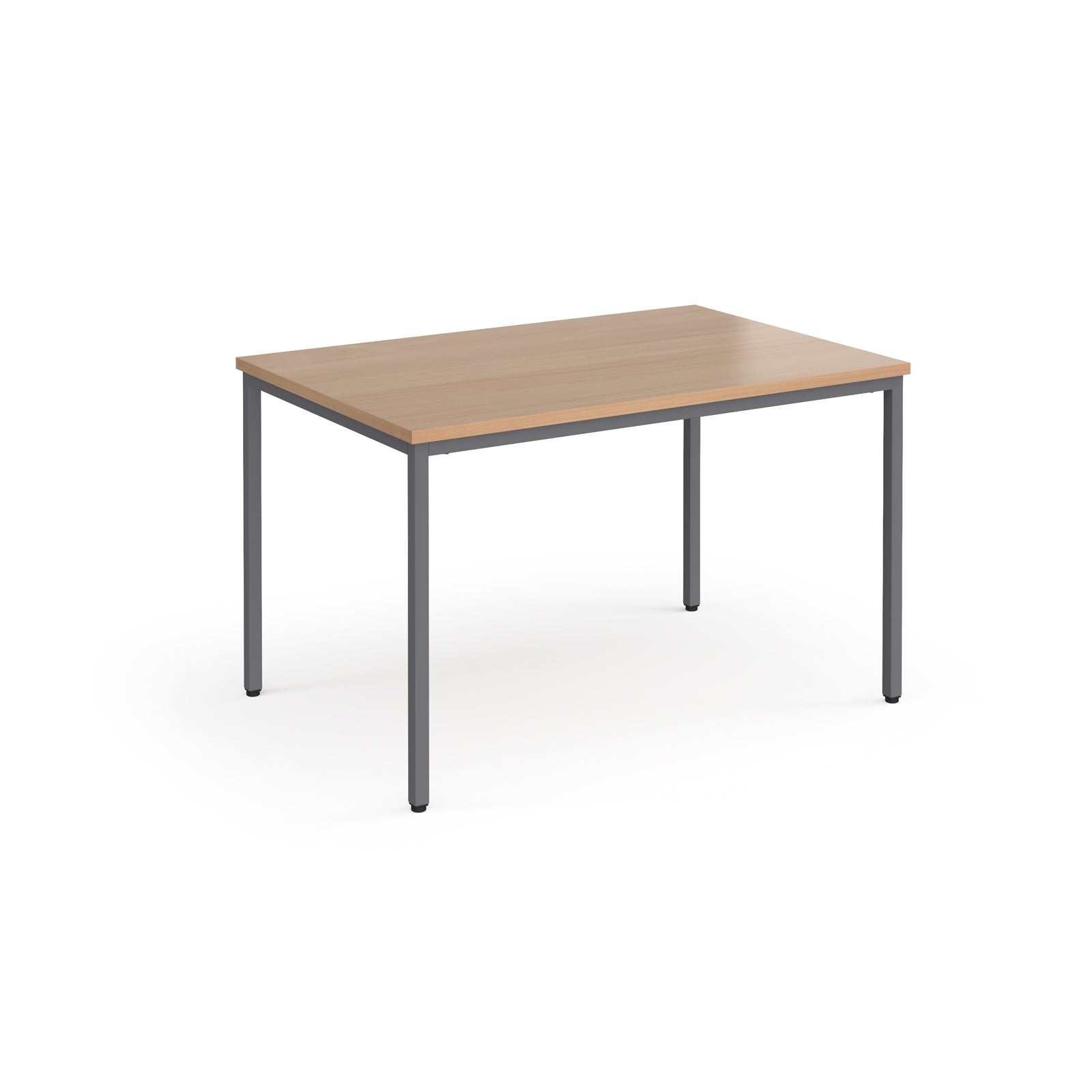 Flexi 25 Rectangular Table With Graphite Frame - Beech | Flogit2us.com